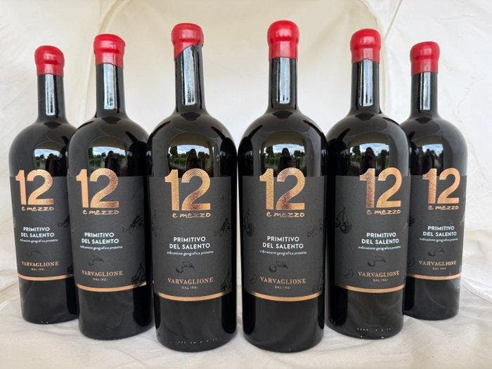 ≥ 2022 Varvaglione 12 e mezzo Primitivo del Salento - Apulië ...
