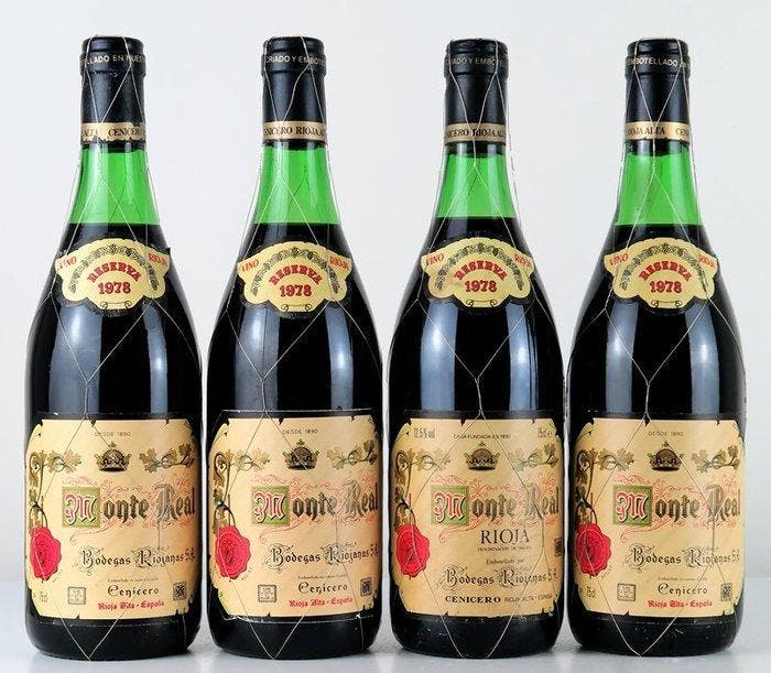 ≥ 1978 Bodegas Riojanas, Monte Real First Centenary Edition — Wijnen ...
