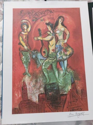 ≥ Marc Chagall (1887-1985) - La Carmen - litografia 1989 - ed. — Antiek ...