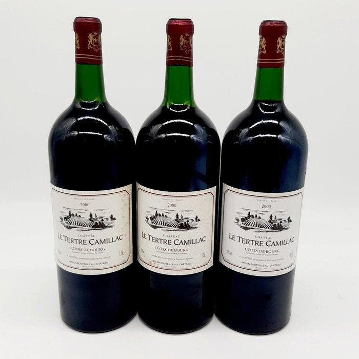 ≥ 2000 Château Le Tertre Camillac - Côtes de Bourg - 3 Magnum — Wijnen ...