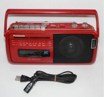 ≥ Panasonic - RX-M50 Radio Cassette Recorder – Red – Working – — Radio ...
