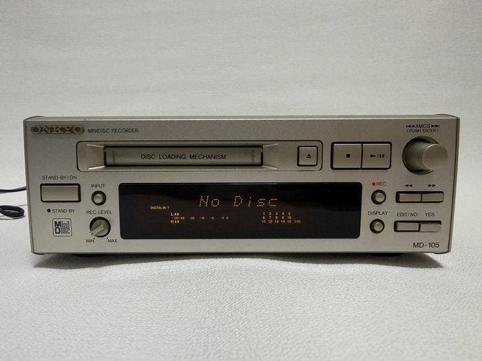 ≥ Onkyo - MD-105 Minidisc deck — Radio's — Marktplaats