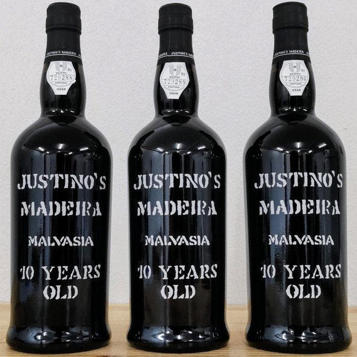 ≥ Justinos 10 Years Old Malvasia - Madeira - 3 Flessen (0.75 ...
