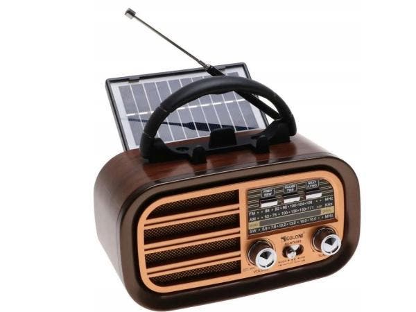 ≥ Veiling - Retro Noodradio Op Zonne-Energie -Bluetooth, Power — Radio ...