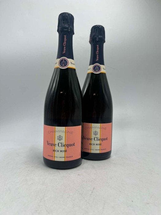 ≥ Veuve Clicquot, Rich Rosé - Champagne Rosé - 2 Flessen (0.75 — Wijnen ...