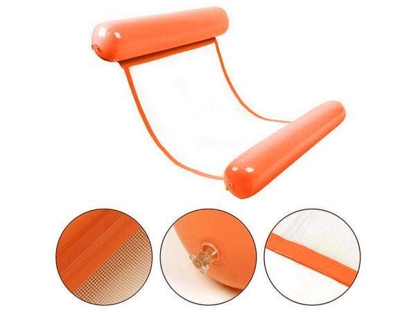 ≥ Veiling - Opblaasbare Waterhangmat - Oranje — Zwembad-toebehoren ...