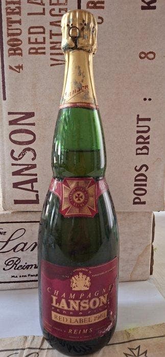 ≥ 1961 Lanson, Red Label - Reims Brut - 1 Fles (0,75 liter) — Wijnen ...
