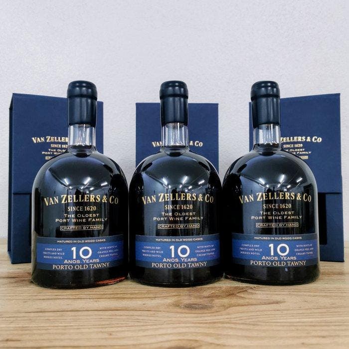 ≥ Van Zellers & Co - 10 years old Tawny - Douro - 3 Flessen — Wijnen ...