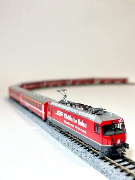 ≥ Kato N - 3101-7/10-1413/10-1414 - Modeltrein (3) - KATO RhB ...