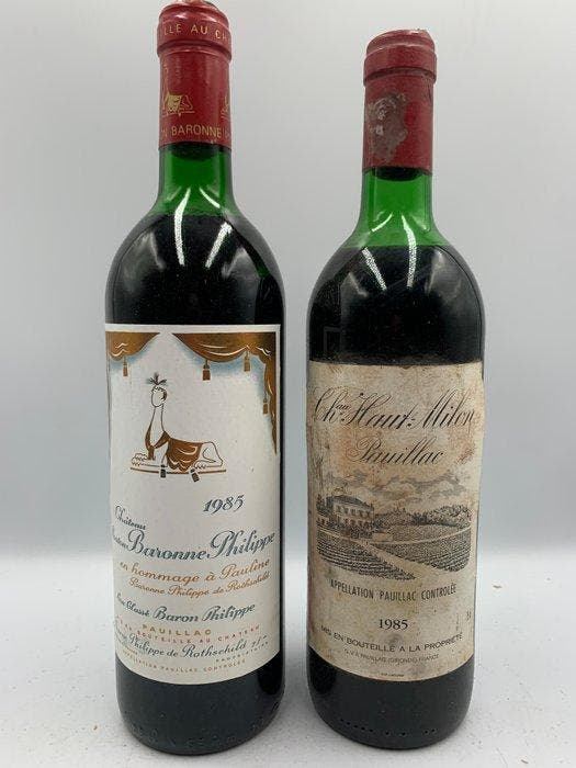 ≥ 1985 Château Mouton Baronne Philippe & Château Haut-Milon - — Wijnen ...