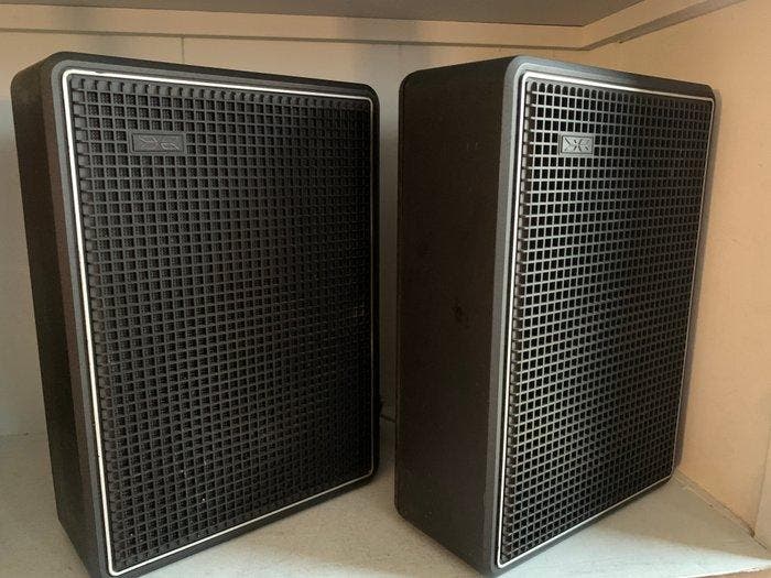 ≥ Philips Vintage Speakers - Set van 2 - Honinggraat kunststof ...