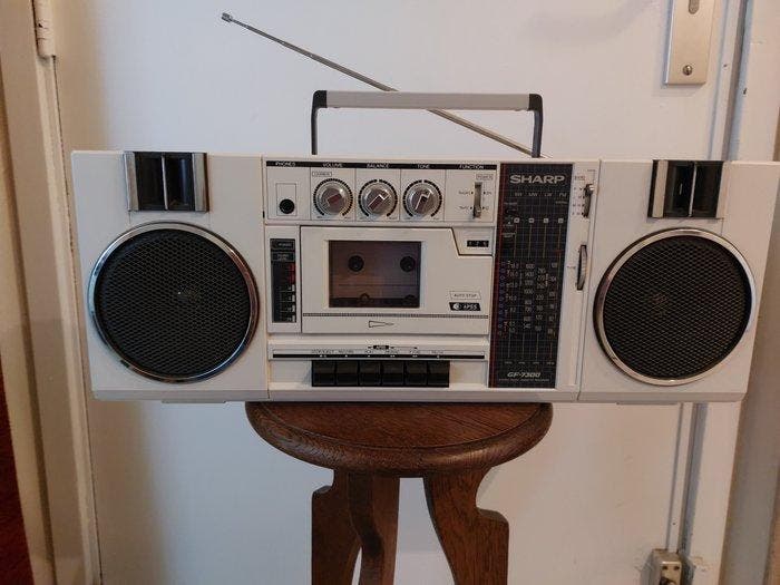 ≥ Sharp - GF-7300HW Draagbare cassettespeler (a1527038136) — Radio's ...