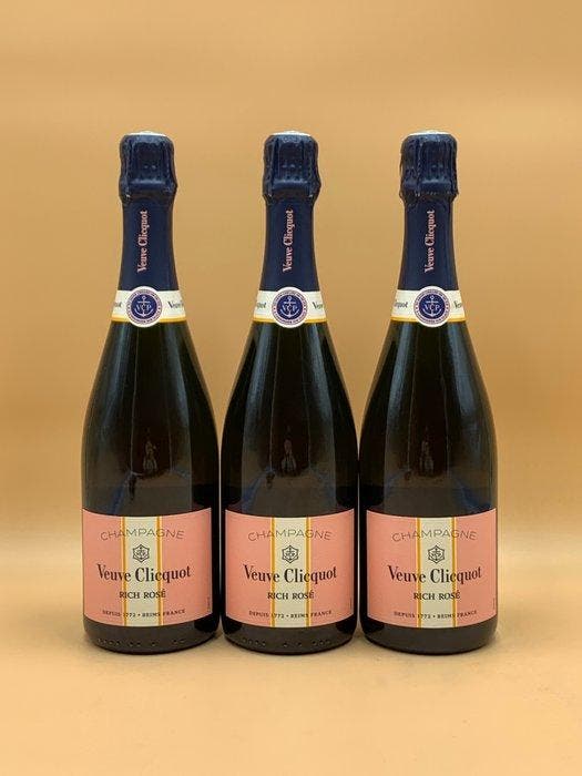 ≥ Veuve Clicquot, Rich On Ice - Champagne Rosé - 3 Flessen (a1526819271 ...