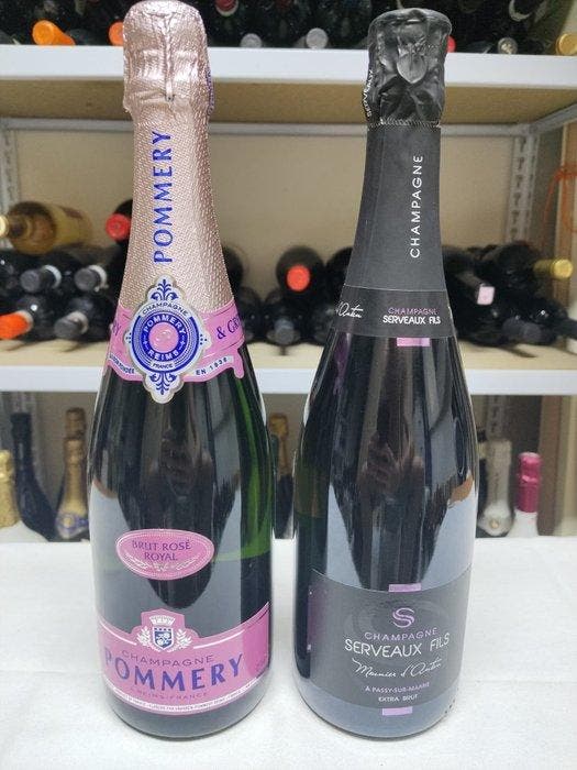 ≥ Pommery, Serveaux Fils, Brut Rosé Royal; Meunier dAntan - — Wijnen ...