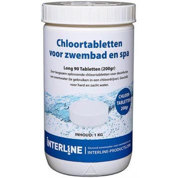 ≥ Interline chloortabletten 200 gram - 1 kg — Zwembad-toebehoren ...