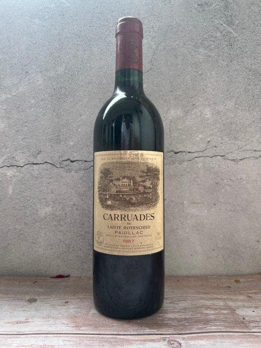 ≥ 1987 Carruades de Lafite Rothschild, 2nd wine of Ch. Lafite — Wijnen ...
