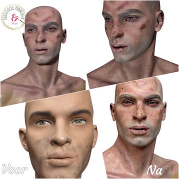 ≥ Mannequin of Hoofd realistisch laten beschilderen op maat — Militaria ...